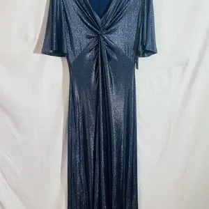 Tahari | Dresses | Tahari Formal Front Twist Sequin Type Material Dress ...